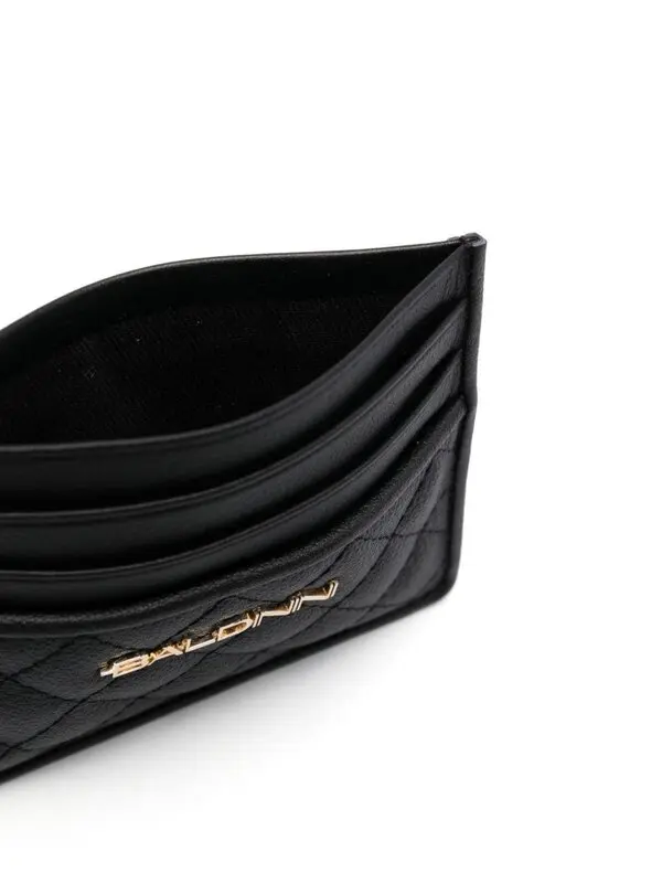 BALDININI Quilted Leather Card Holder