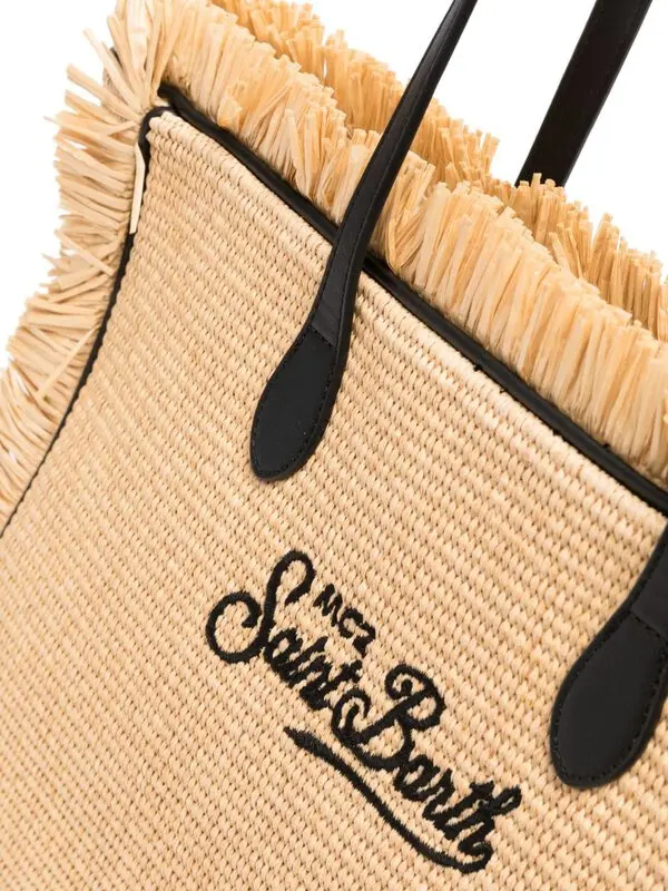 MC2 SAINT BARTH Vanity Interwoven-straw Tote Bag