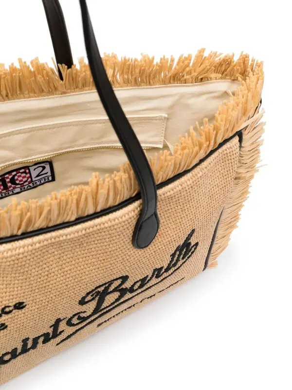MC2 SAINT BARTH Vanity Interwoven-straw Tote Bag