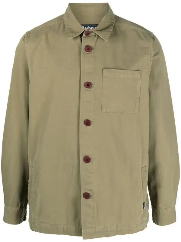 Barbour Patch-pocket Cotton Shirt - Green