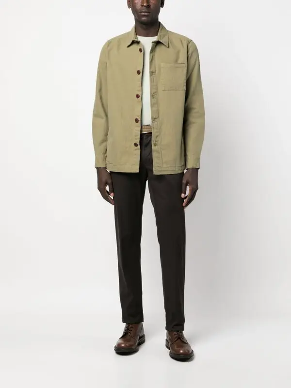 Barbour Patch-pocket Cotton Shirt - Green