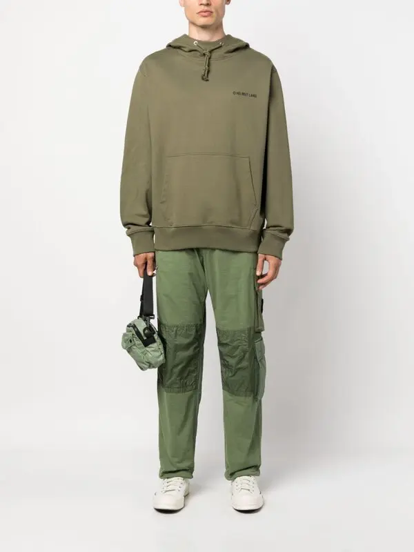 Stone Island Panelled Straight-leg Cargo Trousers - Green
