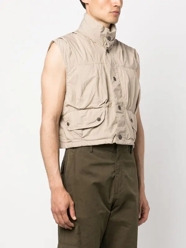 Our Legacy Cropped Poplin-texture Gilet