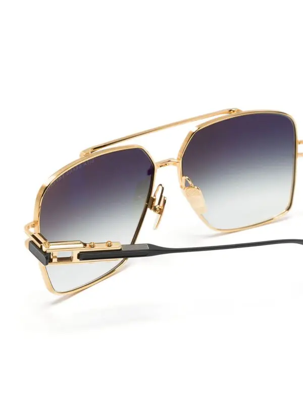 Dita Square Frame Sunglasses - Gold