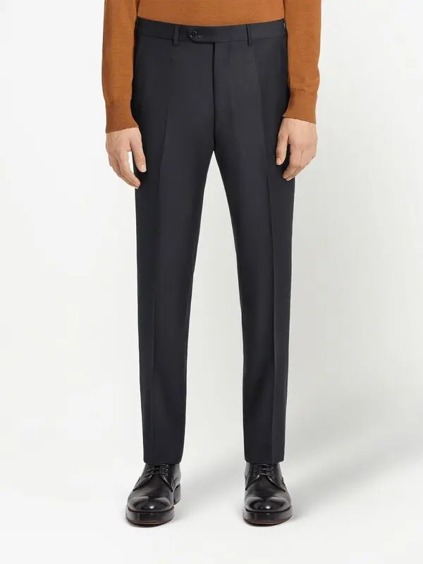 Zegna Trofeo Single-breasted Wool Suit - Blue