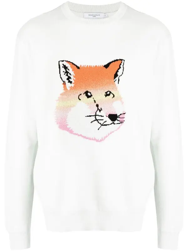 Maison Kitsuné Fox Cotton Jumper - Green