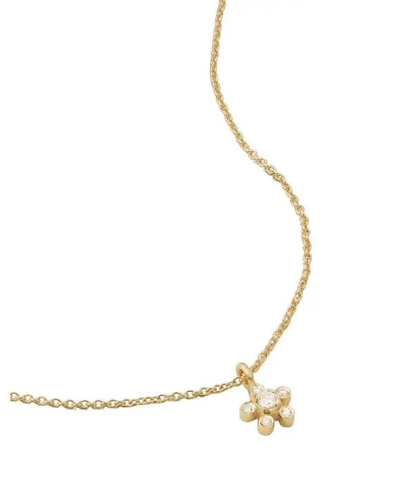 Sophie Bille Brahe Petit Soleil Simple 18-karat Recycled Diamond Necklace - Gold