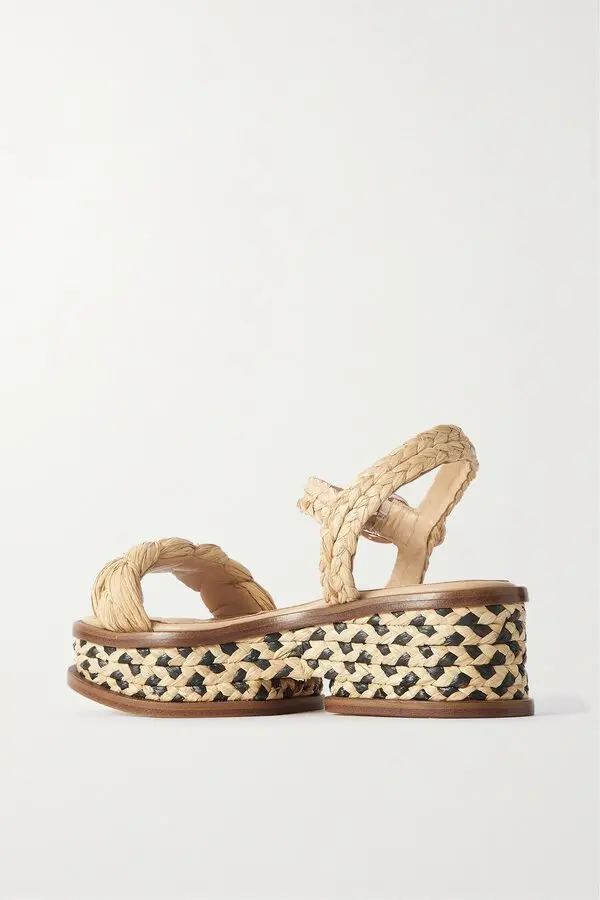 Gabriela Hearst Michael Braided Raffia Sandals