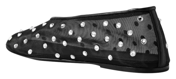 Khaite Marcy Crystal-embellished Ballet Flats