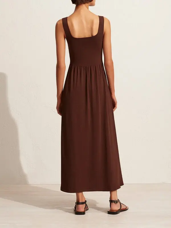 white christmas dresses Strapless Knit and Broderie Dress - Black