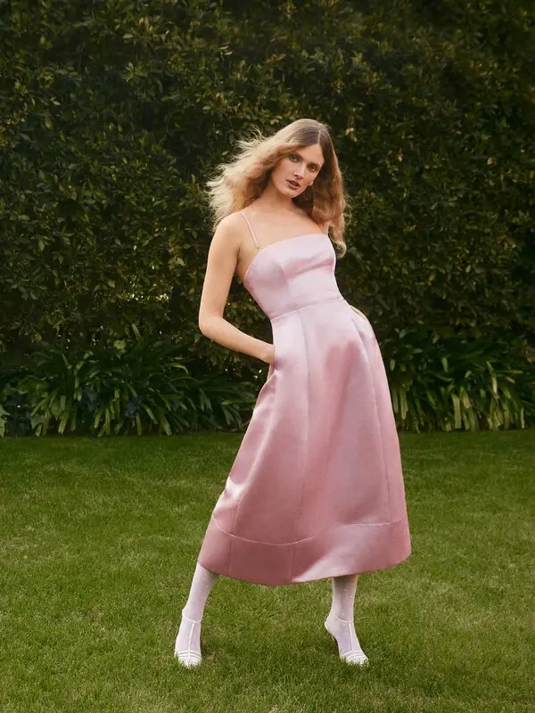 Reformation Kayden Dress - Blush | Editorialist