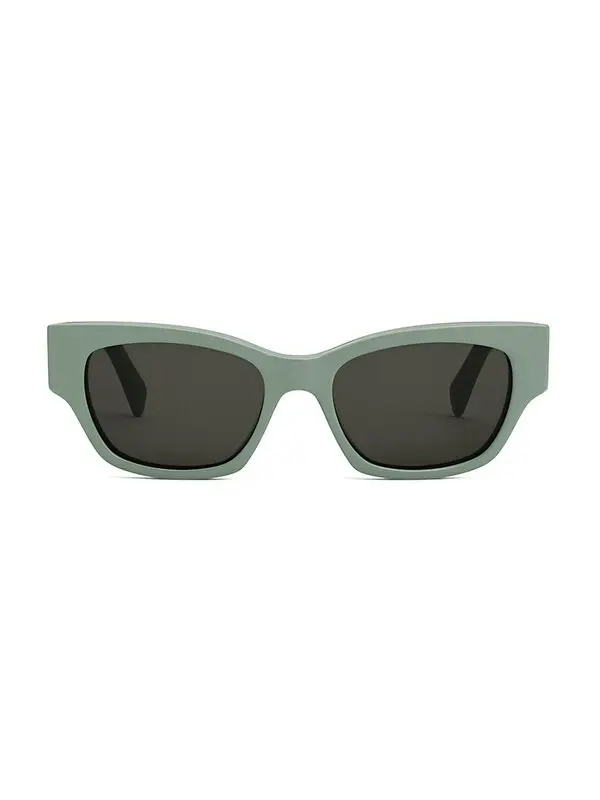 Celine Monochroms 54mm Cat Eye Sunglasses - Light Green  display picture 3