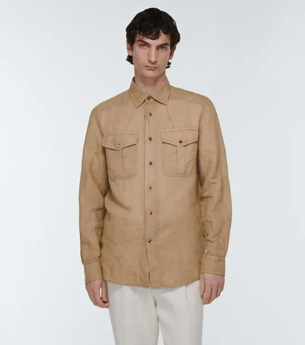 Linen And Cotton Shirt, image 4 of 6