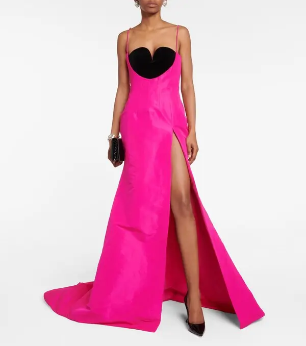 LAQUAN SMITH Scoop-front Gown