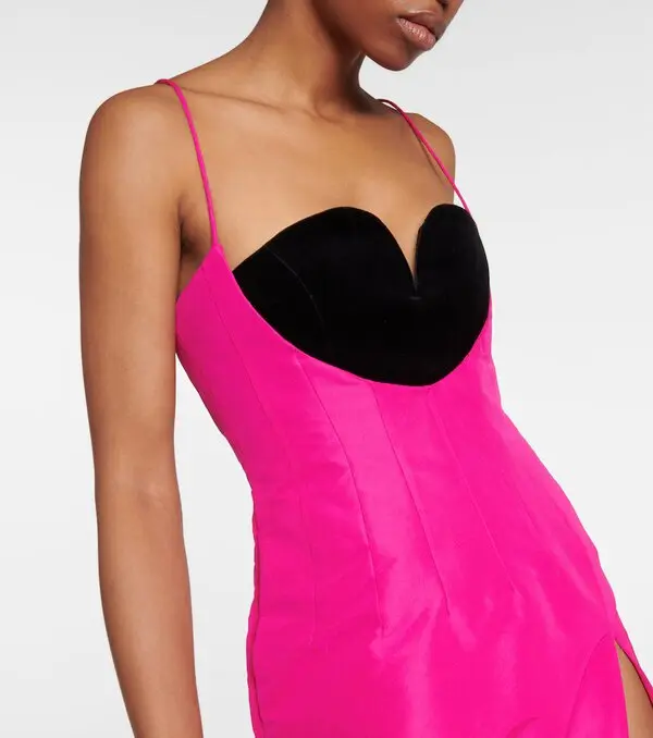 LAQUAN SMITH Scoop-front Gown