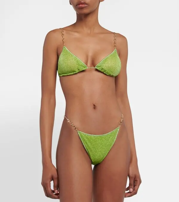 Oseree Lumière Metallic Bikini Set