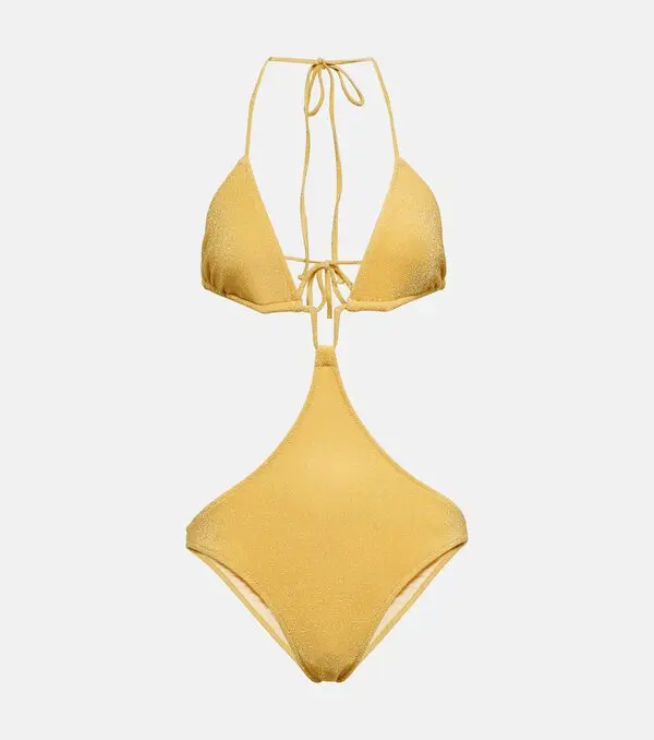 BANANHOT Mellany Cutout One-piece Swimsuit - Gold