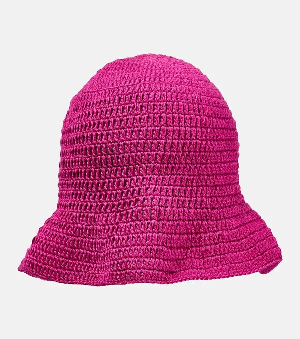 Anna Kosturova Crochet Bucket Hat - Pink