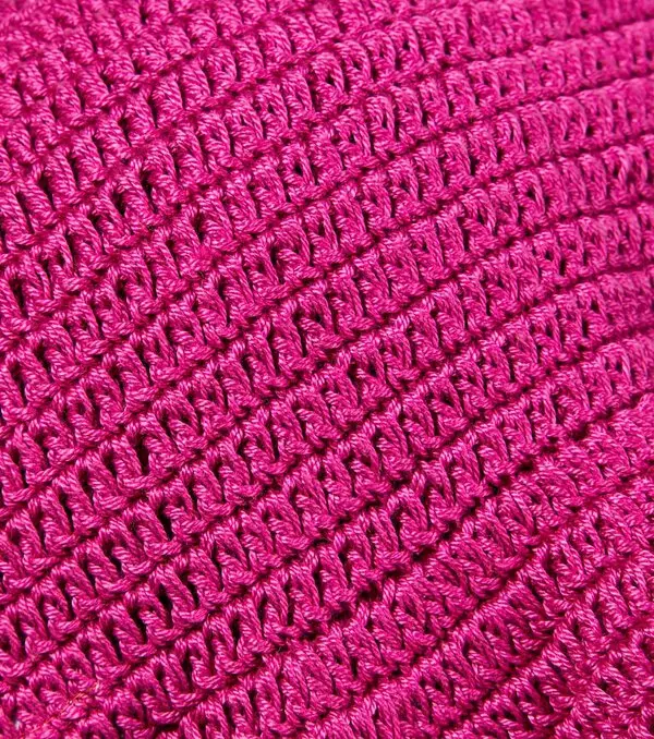 Anna Kosturova Crochet Bucket Hat - Pink