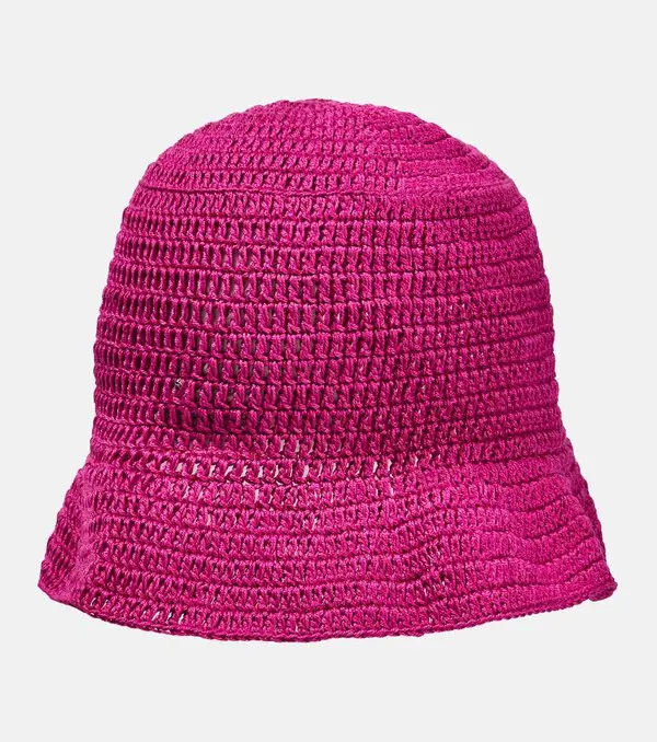 Anna Kosturova Crochet Bucket Hat - Pink