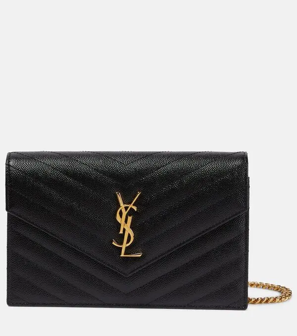 Saint Laurent - Cassandre Matelassé Envelope Leather Shoulder Bag