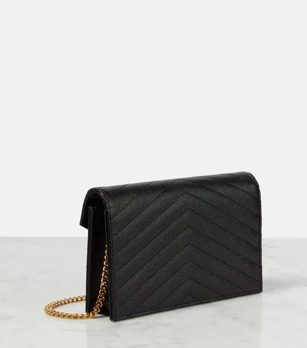 Saint Laurent - Cassandre Matelassé Envelope Leather Shoulder Bag
