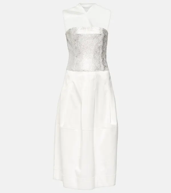 JACQUES WEI Sequined Midi Dress