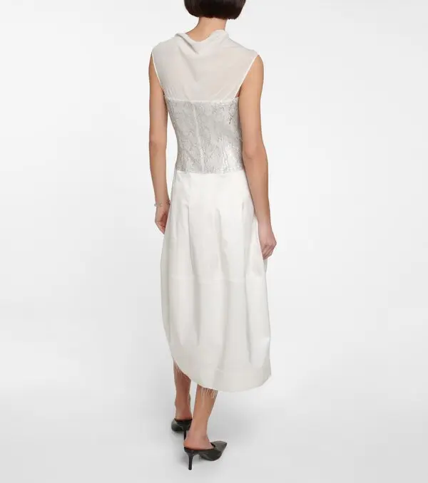 JACQUES WEI Sequined Midi Dress