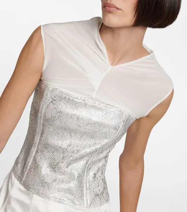 JACQUES WEI Sequined Midi Dress