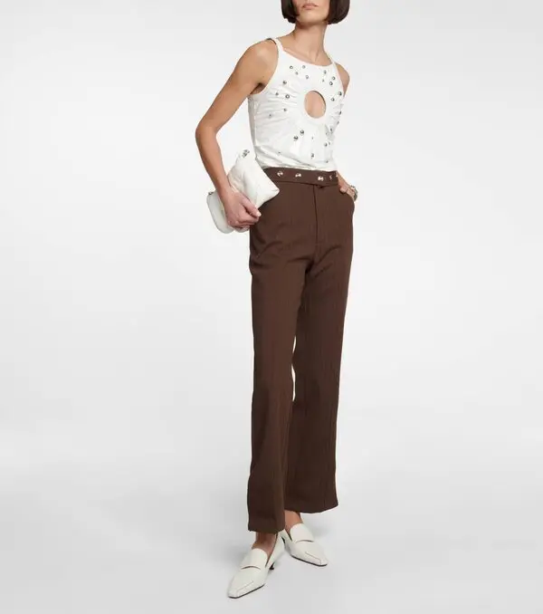 JACQUES WEI High-rise Straight Pants