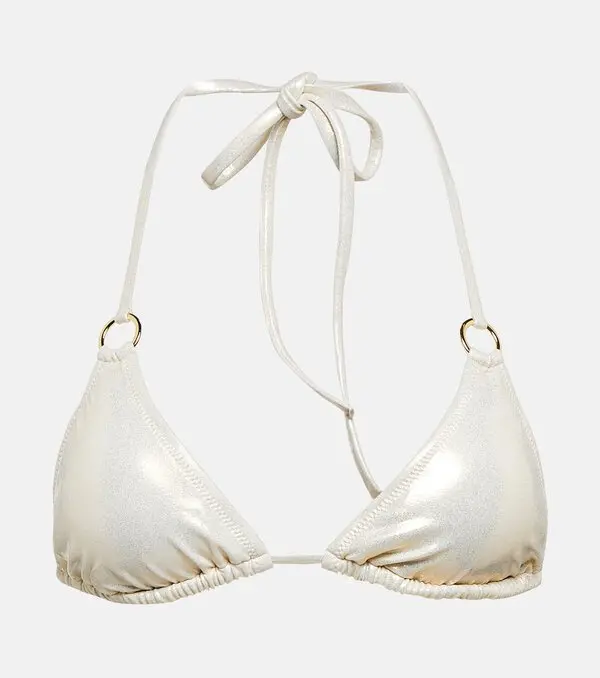 Melissa Odabash St Barths Bikini Top - Metallic