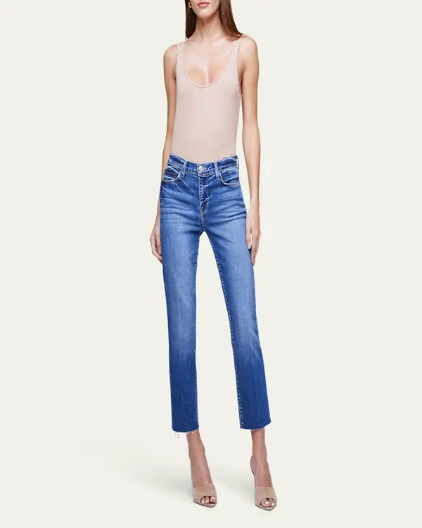 L'Agence Sada High-rise Slim Crop Jeans