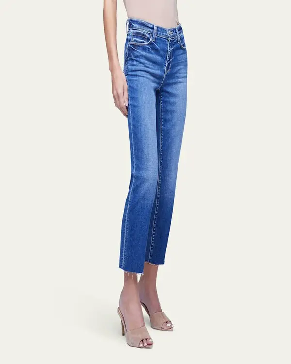 L'Agence Sada High-rise Slim Crop Jeans