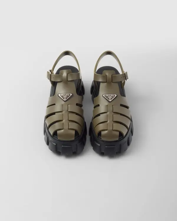 Prada Monolith Rubber Sandals