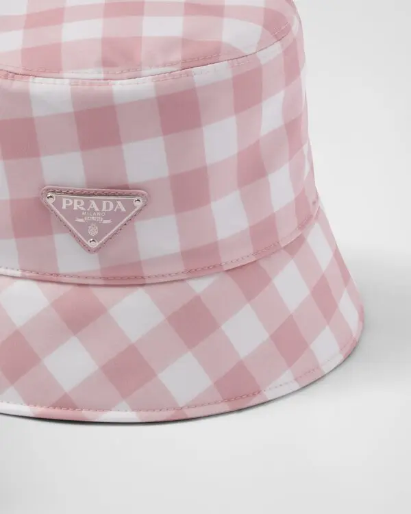 prada re-nylon bucket hat alabaster pink Alabaster Pink Re-nylon Bucket Hat | PRADA main image 2