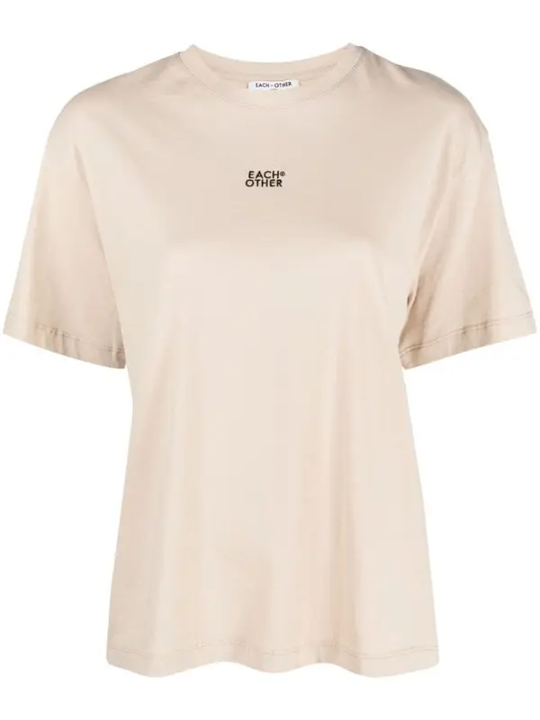 Each X Other Logo-print T-shirt - Neutrals