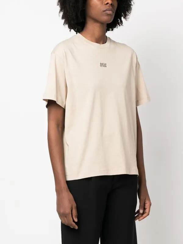 Each X Other Logo-print T-shirt - Neutrals