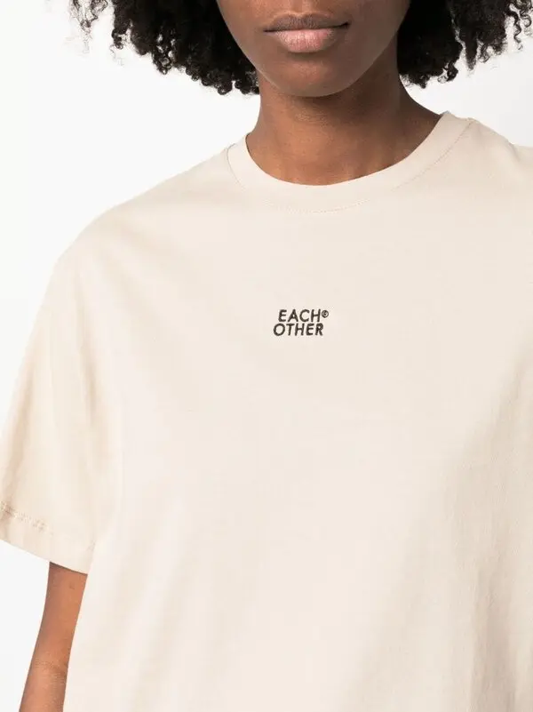 Each X Other Logo-print T-shirt - Neutrals