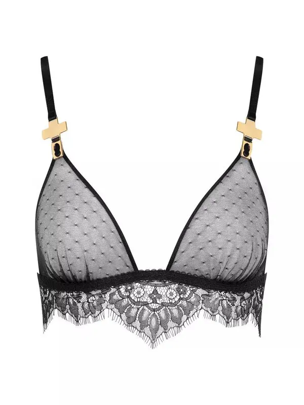 MAISON CLOSE Inspiration Divine Charm-detail Bra - Black