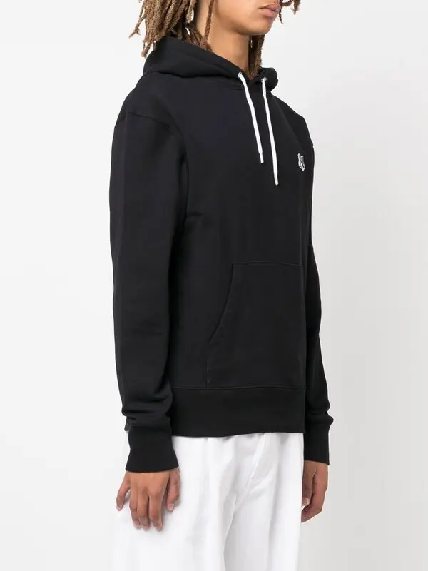 Maison Kitsuné Logo-embroidered Cotton Hoodie