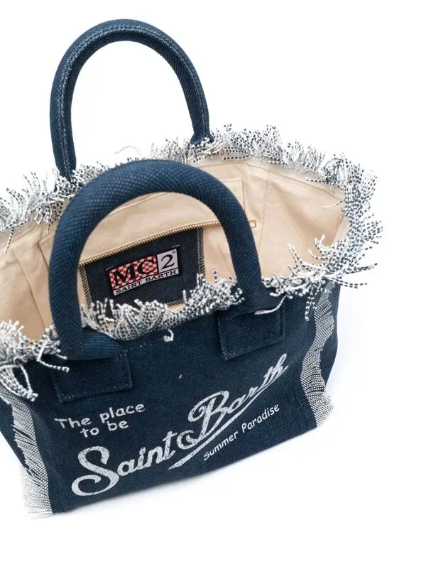 MC2 SAINT BARTH Colette Canvas Beach Bag