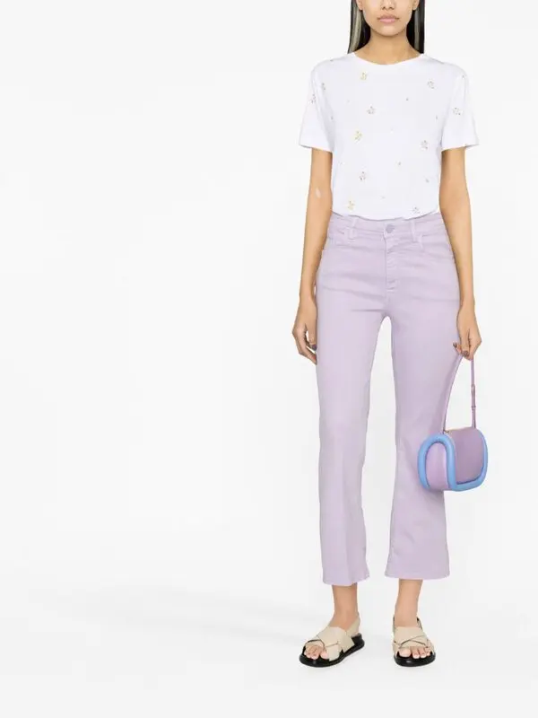 Jacob Cohen Victoria Cropped Flare Jeans - Purple