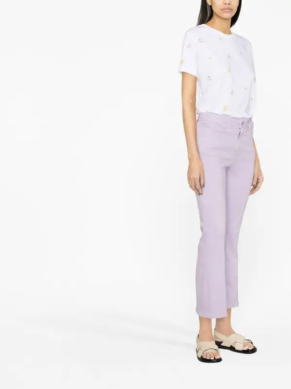 Jacob Cohen Victoria Cropped Flare Jeans - Purple