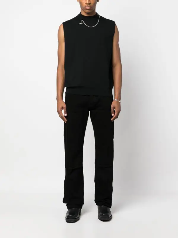 Amiri Distressed Straight-leg Jeans - Black