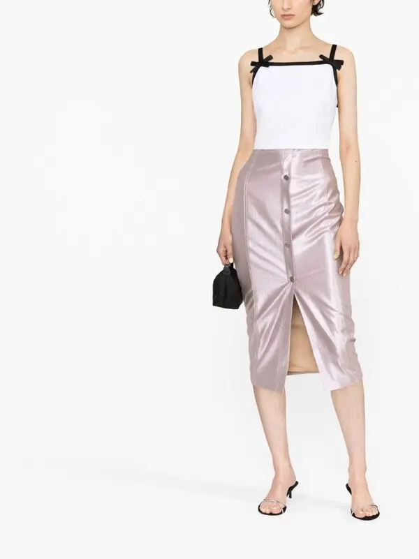 MSGM Bow-detail Crop Top