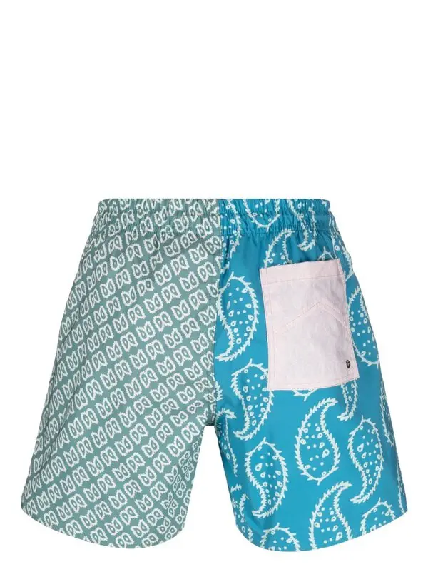 Rhude Graphic-print Drawstring Swim Shorts