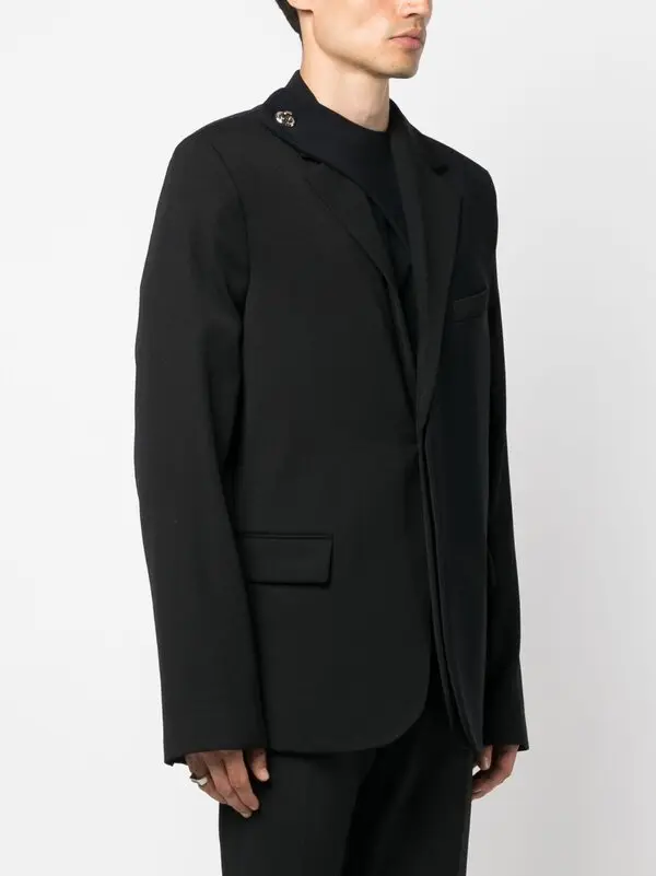 BOTTER Single-breasted Virgin Wool Blazer