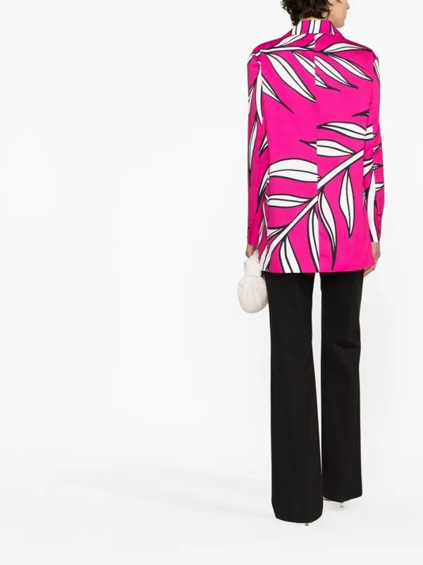 Rochas Floral-print Double-breasted Blazer