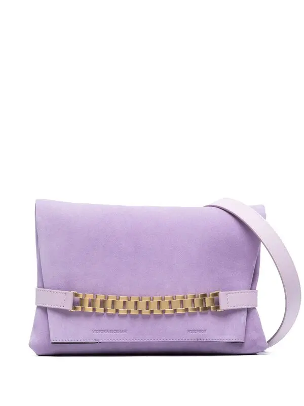Victoria Beckham Chain Pouch Shoulder Bag - Purple