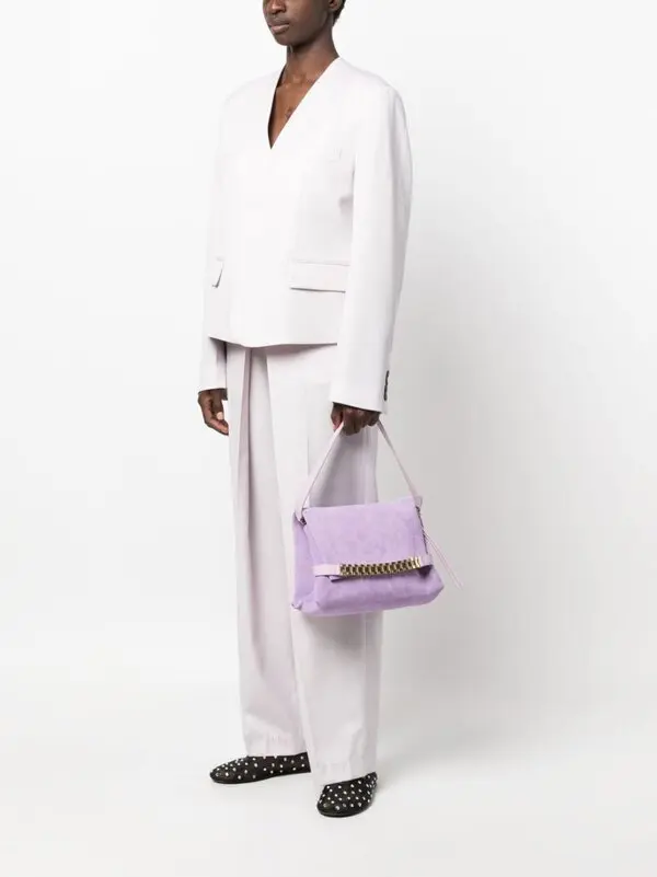 Victoria Beckham Chain Pouch Shoulder Bag - Purple